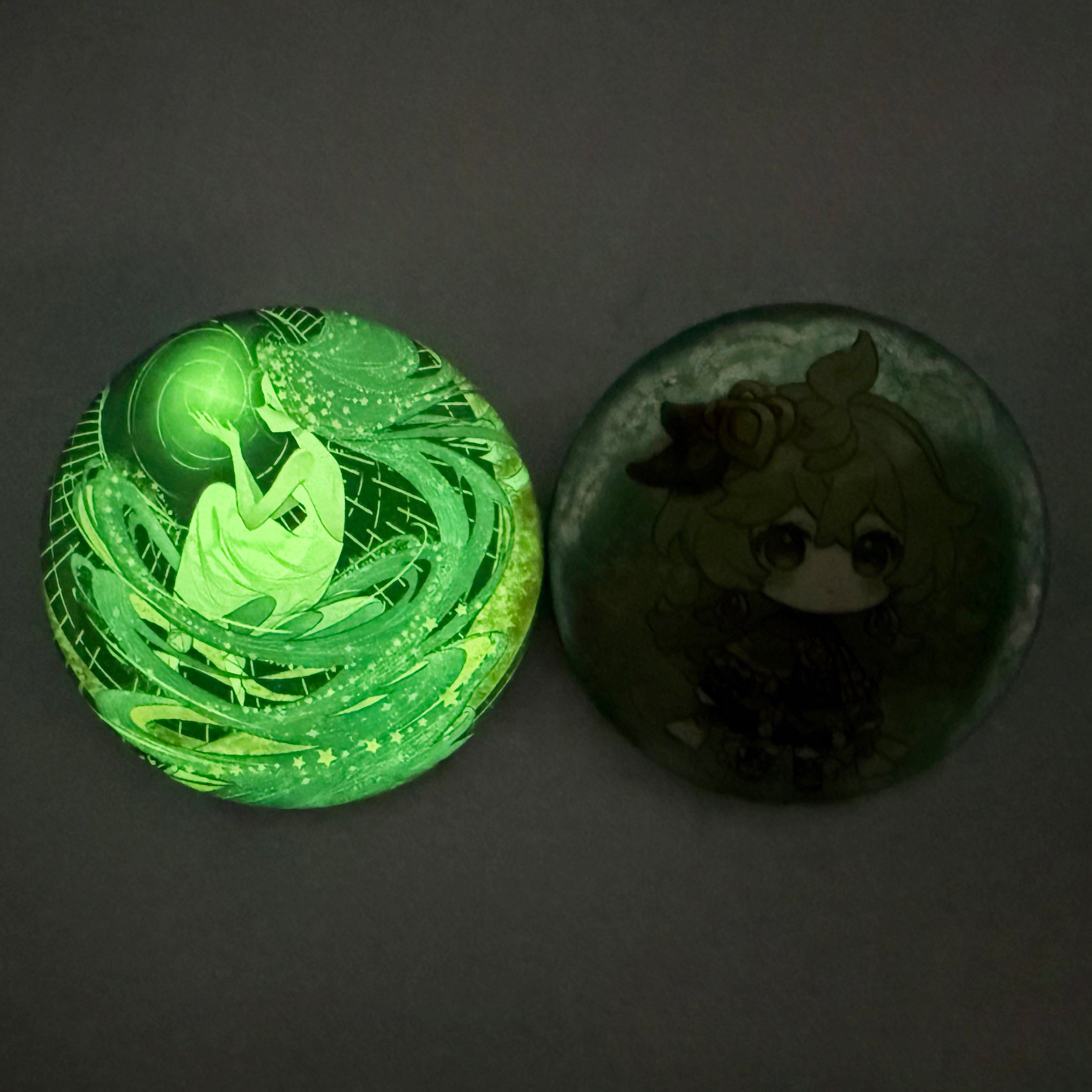 Custom Glow in the Dark Badge – Raynacraft